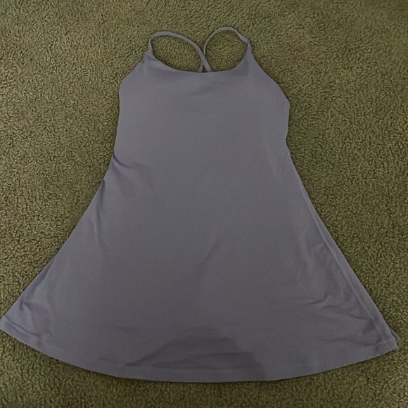 HALARA | Dresses | Halara Athletic Purple Dress With Built In Spandex ...